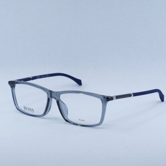 Hugo Boss | Accessories | New Hugo Boss Boss 15f 0pjp Eyeglasses Blue ...